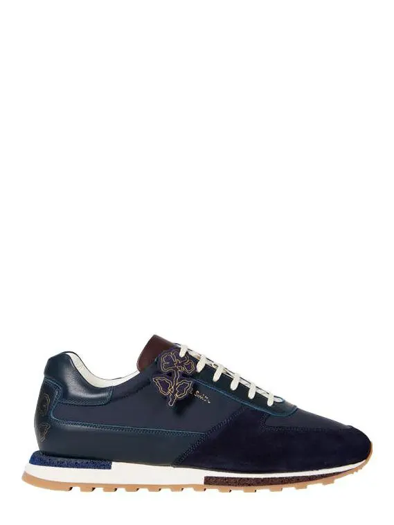 Paul Smith Velo Mixed Retro Trainers - Blue