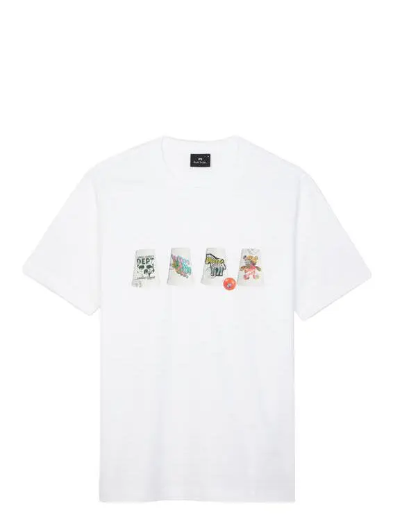 Paul Smith Cups' Print T-shirt - White