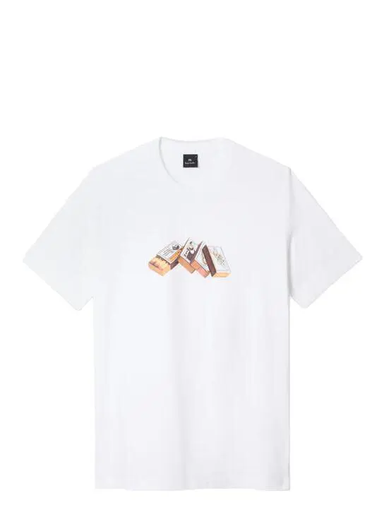 Paul Smith Cotton 'matchboxes' Print T-shirt - White