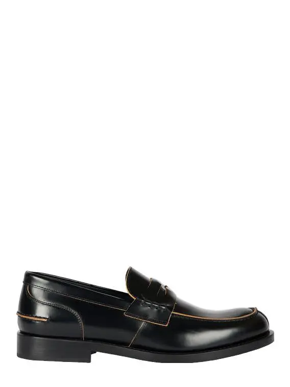 Paul Smith High-shine Leather Loafers - Black