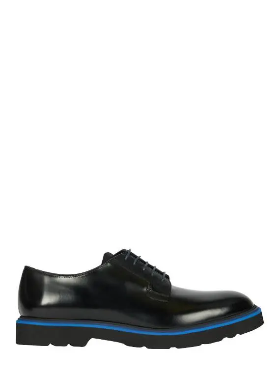 Paul Smith High-shine Leather Derby Shoes - Black