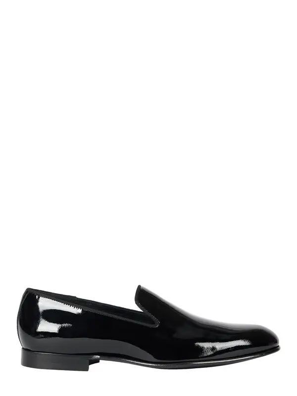 Paul Smith Patent Leather 'rudyard' Loafers - Black