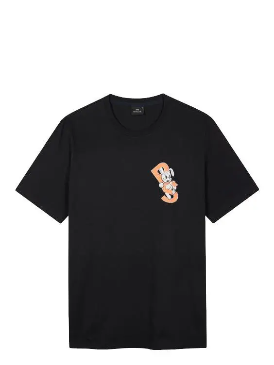 Paul Smith Ps Bunny' Print T-shirt - Black