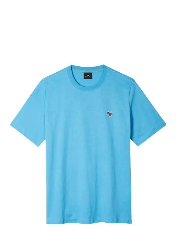 Paul Smith Mid Organic Cotton Zebra Logo T-shirt - Blue