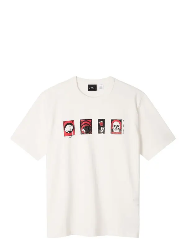 Paul Smith Cards' Print T-shirt - White