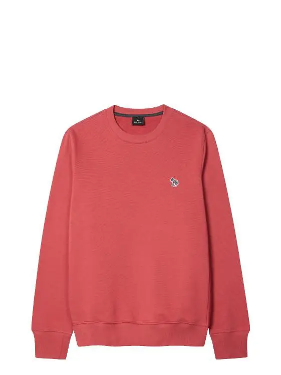 Paul Smith Organic Cotton Zebra Logo Sweatshirt - Pink