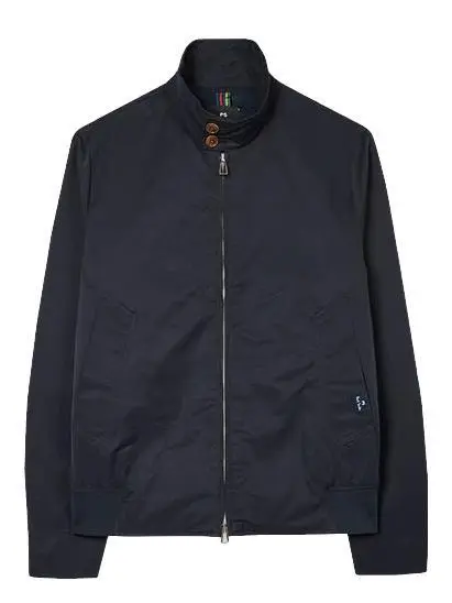 Paul Smith Cotton-nylon Harrington Jacket - Blue