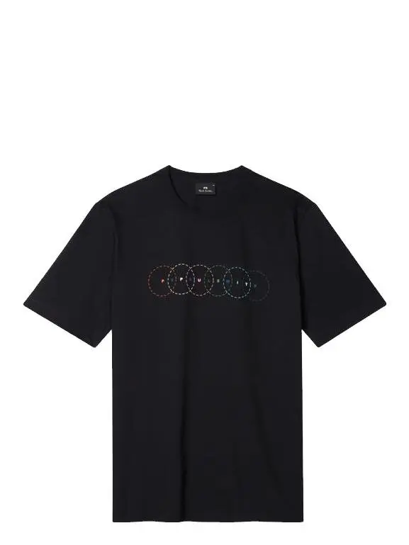 Paul Smith Multi Circles Print T-shirt - Black