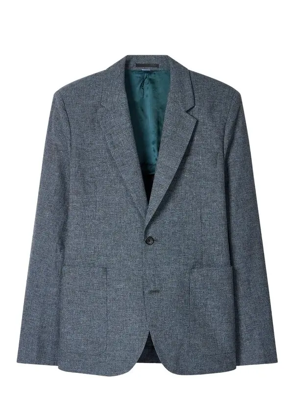 Paul Smith Cotton-linen Blazer - Blue