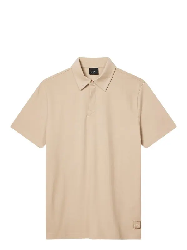 Paul Smith Pale Tan Concealed-placket Polo Shirt - Brown