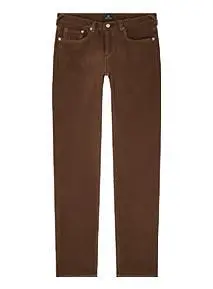 Paul Smith Organic Cotton Tapered-fit Jeans - Brown