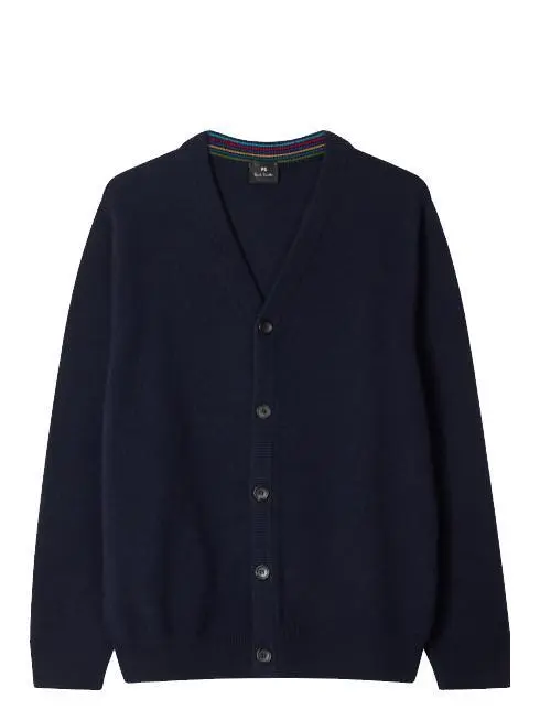Paul Smith Merino Wool Cardigan - Blue