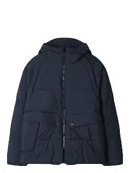 Paul Smith Recycled Polyester Hooded Puffer Jacket - Blue