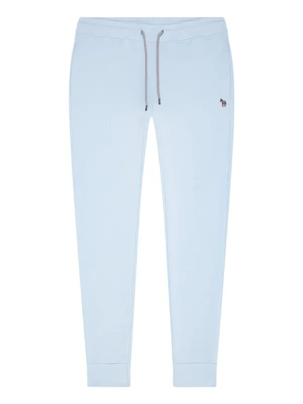 Paul Smith Slim-fit Sky Zebra Logo Sweatpants - Blue