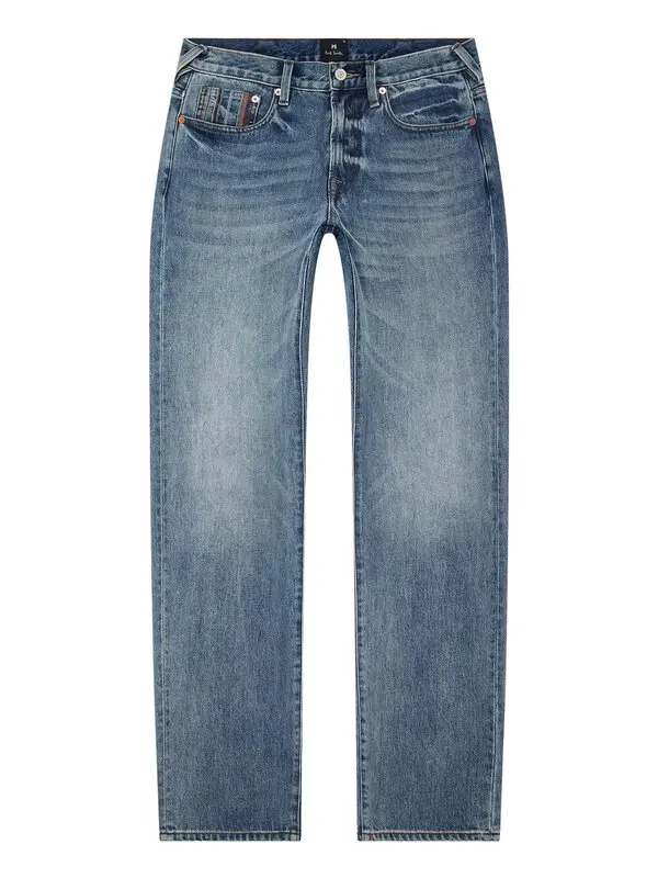 Paul Smith Relaxed Tapered-fit Jeans - Blue