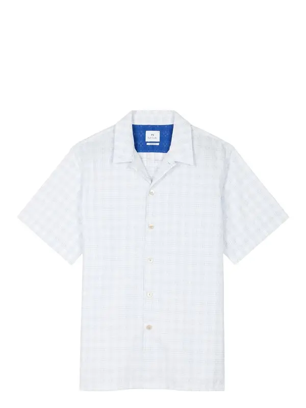 Paul Smith Casual-fit Cotton 'geometric' Shirt - White