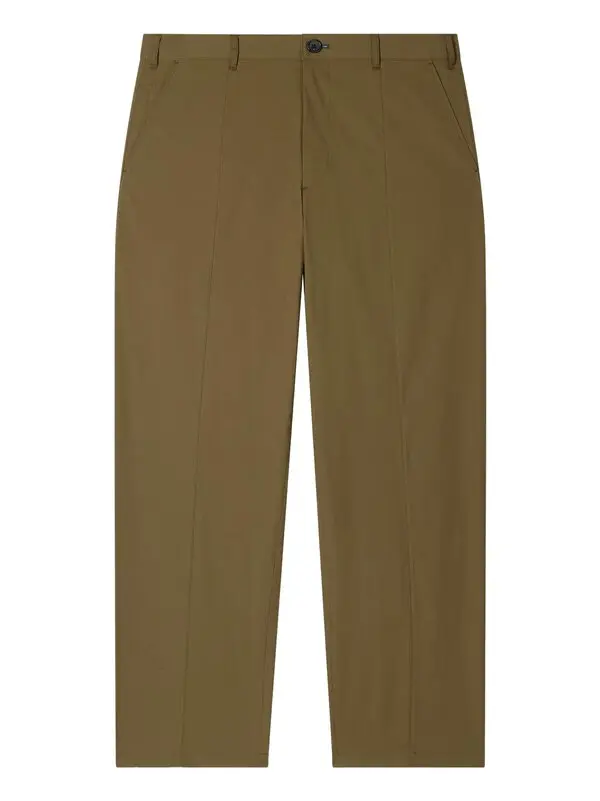 Paul Smith Khaki Cotton-blend Regular-fit Chinos - Green