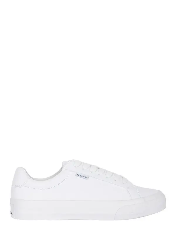 Paul Smith Amos Coated Leather Sneakers - White