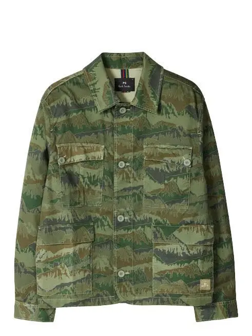 Paul Smith Mountain Camo Field Jacket - Green