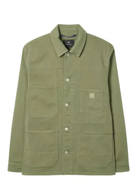 Paul Smith Stretch Cotton-twill Chore Jacket - Green
