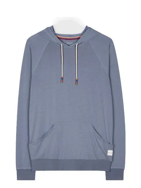 Paul Smith Light Modal-blend Lounge Hoodie - Blue
