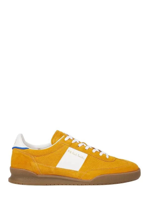 Paul Smith Suede 'dover' Low-top Sneakers - Yellow