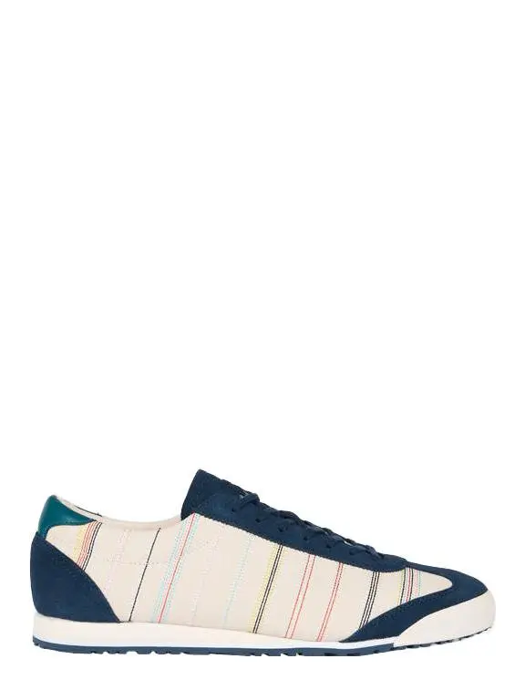 Paul Smith Embroidered Stripe 'mestre' Sneakers - Blue