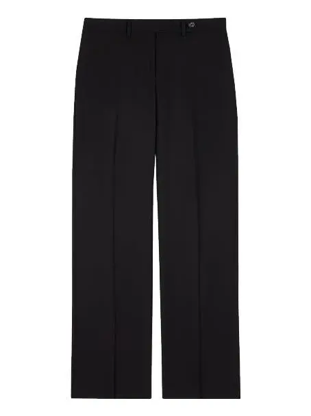 Paul Smith Wool Bootcut Trousers - Black