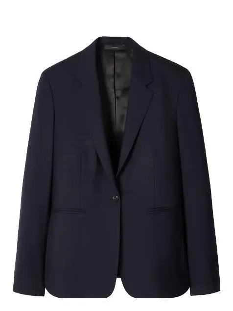 Paul Smith Wool One-button Blazer - Blue