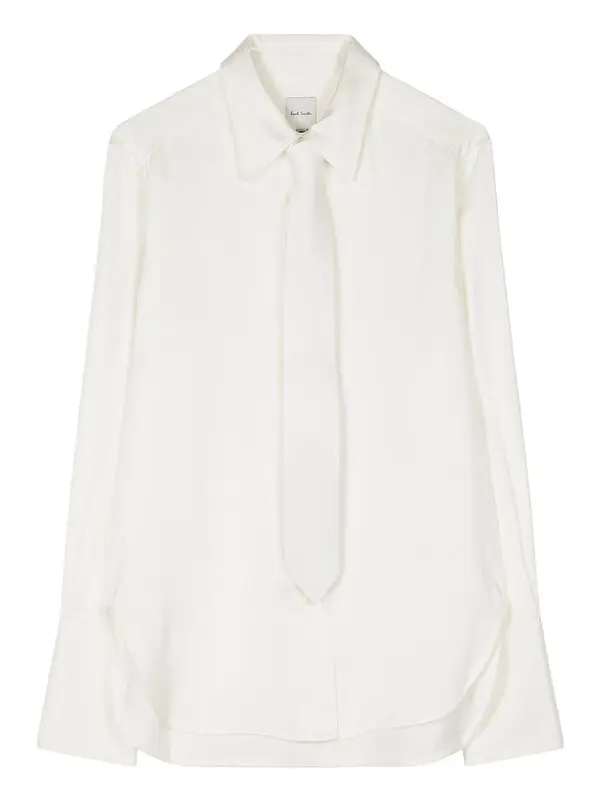 Paul Smith Tie Shirt - White