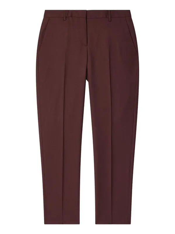 Paul Smith Slim-fit Wool Trousers - Red