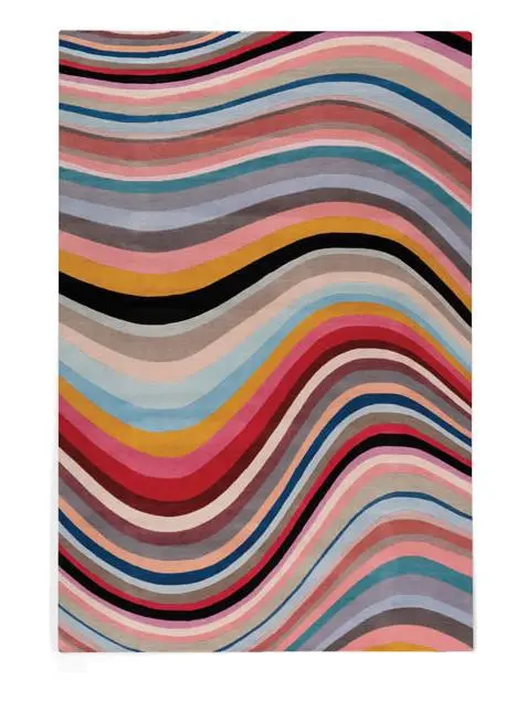 THE RUG COMPANY Modern Swirl Rug Paul Smith - Multicolour