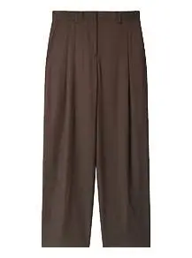 Paul Smith Tonic Wool Wide-leg Trousers - Brown