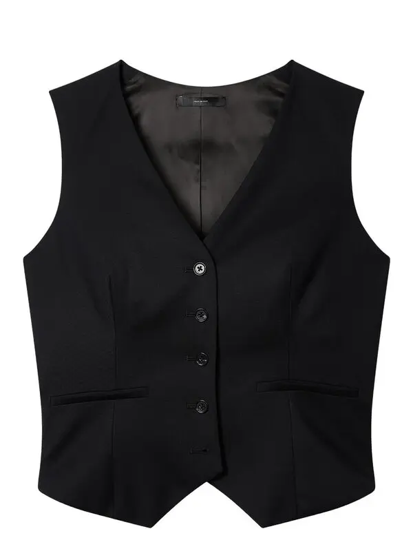Paul Smith Wool Travel Waistcoat - Black