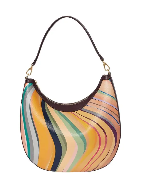 Paul Smith Dusky Swirl Leather Hobo Bag - Multicolour