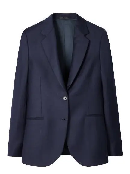 Paul Smith Wool-cashmere Flannel Blazer - Blue
