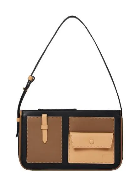 Paul Smith Leather Pocket Pochette Bag - Black