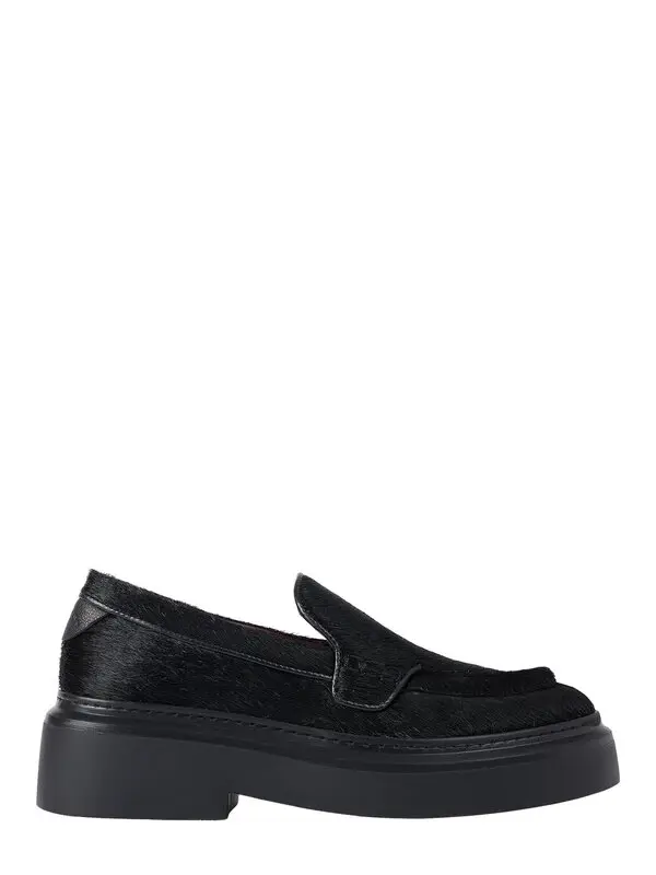 Paul Smith Leather Platform Loafers - Black