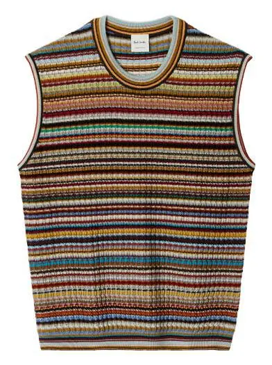 Paul Smith Signature Stripe Knitted Vest - Multicolour