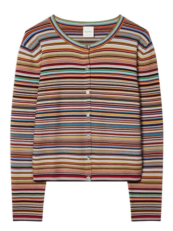 Paul Smith Signature Stripe Knitted Cardigan - Multicolour