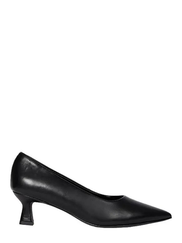 Paul Smith Leather Heel Court Shoes - Black