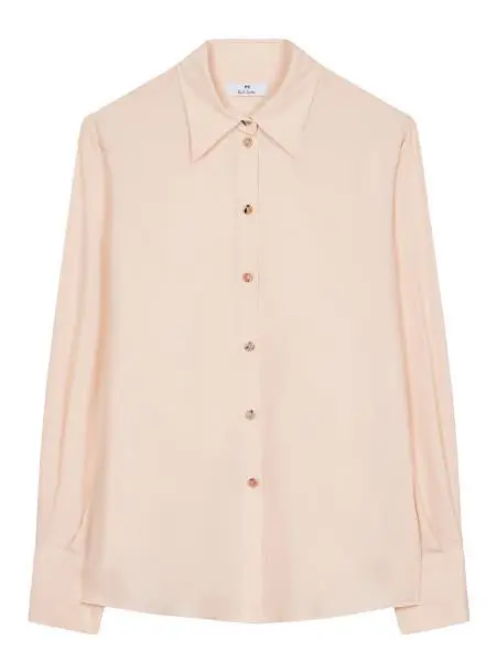 Paul Smith Silk-blend Blouse - White