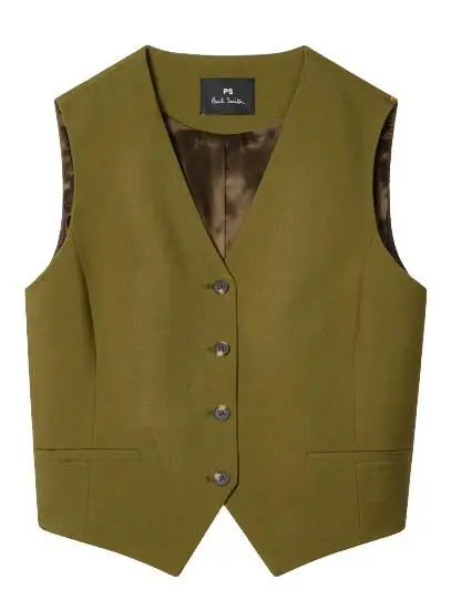 Paul Smith Wool Waistcoat - Green
