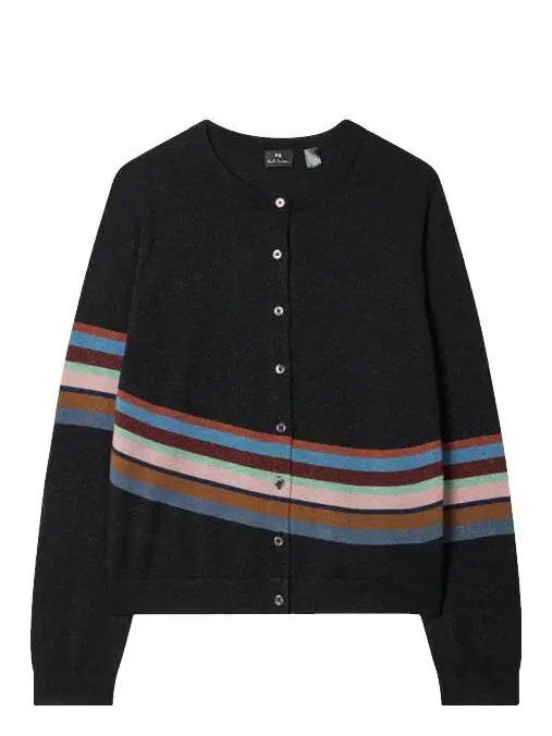 Paul Smith Swirl Cardigan - Black