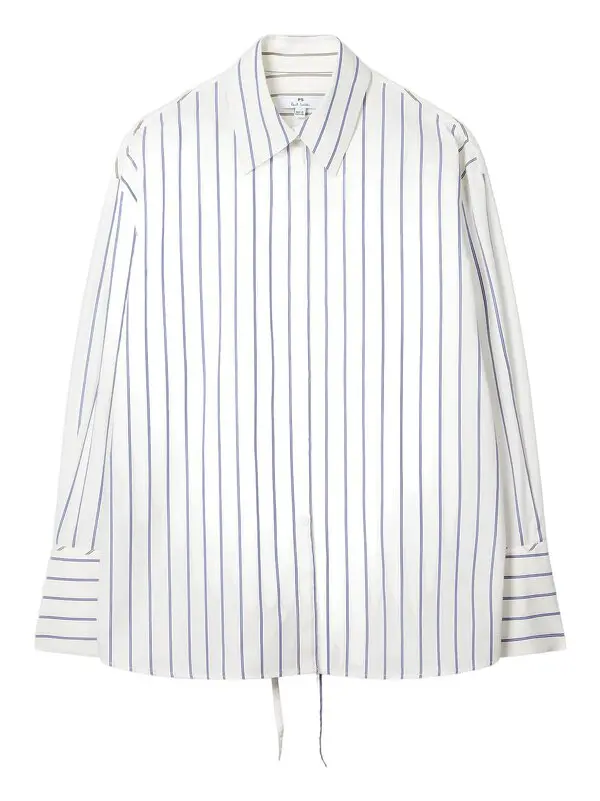 Paul Smith Striped Cotton Shirt - Blue