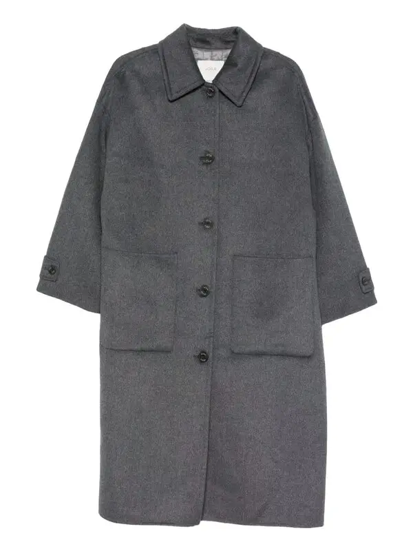 VICOLO Wool-blend Coat - Blue