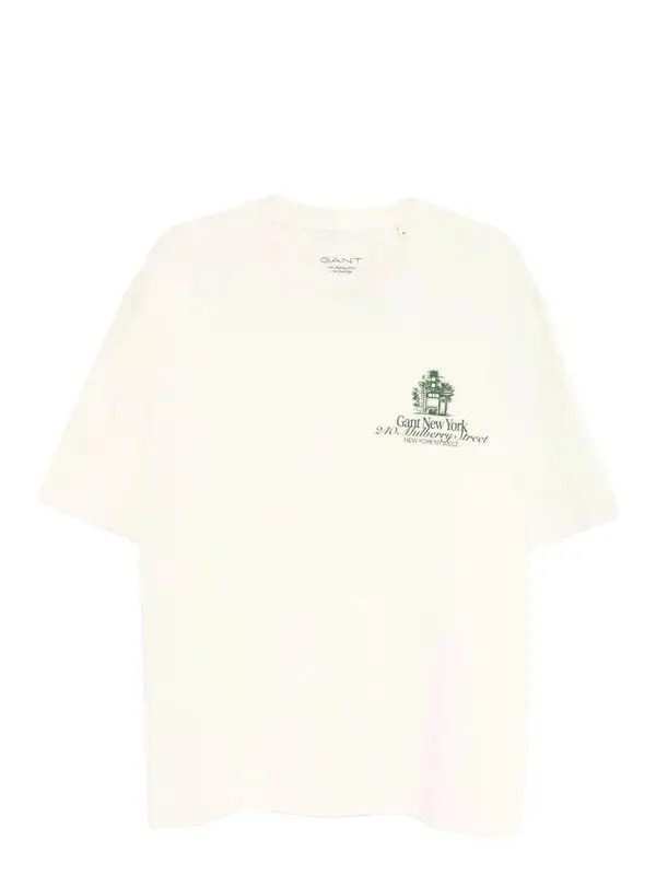 Gant Logo-printed T-shirt - Neutrals