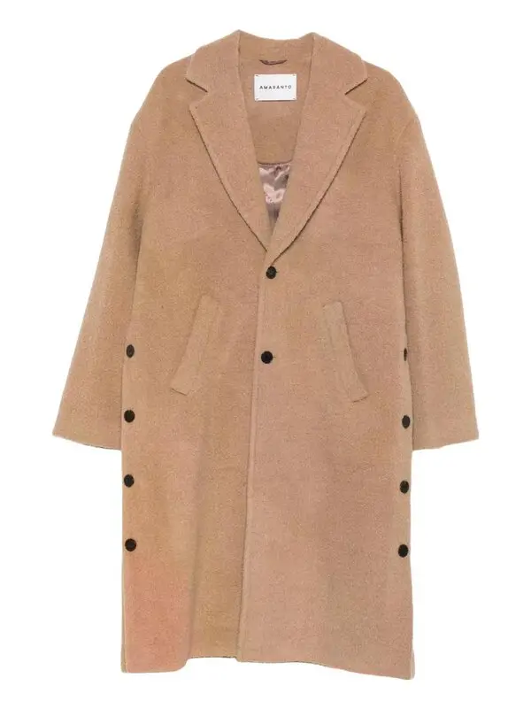 AMARANTO Button-down Coat - Brown