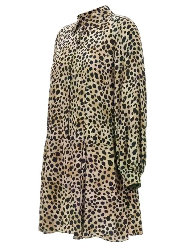 Marella Animal-print Mini Dress - Brown