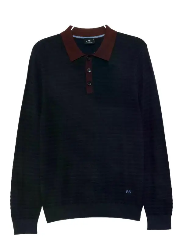 Paul Smith Contrasting Polo Shirt - Blue